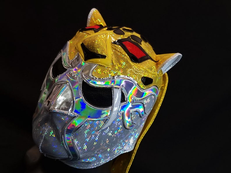 Hand Made KING TIGER MASK Wrestling Mask Luchador Costume Wrestler ...