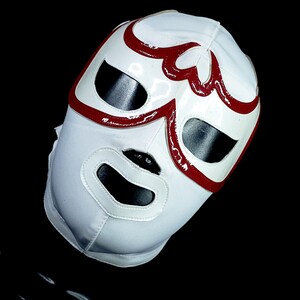 WHITE DEMON Mask Wrestling Mask Luchador Costume Wrestler Lucha Libre ...
