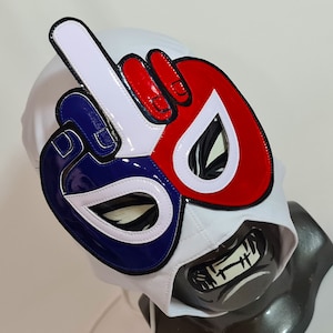 Hand Made Usa MIDDLE FINGER Wrestling the Bird Mask Luchador Costume ...