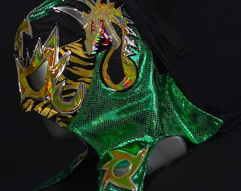 Hand Made DRAGON Wrestling Mask Luchador Costume Wrestler Lucha Libre ...