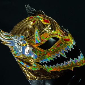DRAGON MASK Wrestling Mask Luchador Costume Wrestler Lucha - Etsy