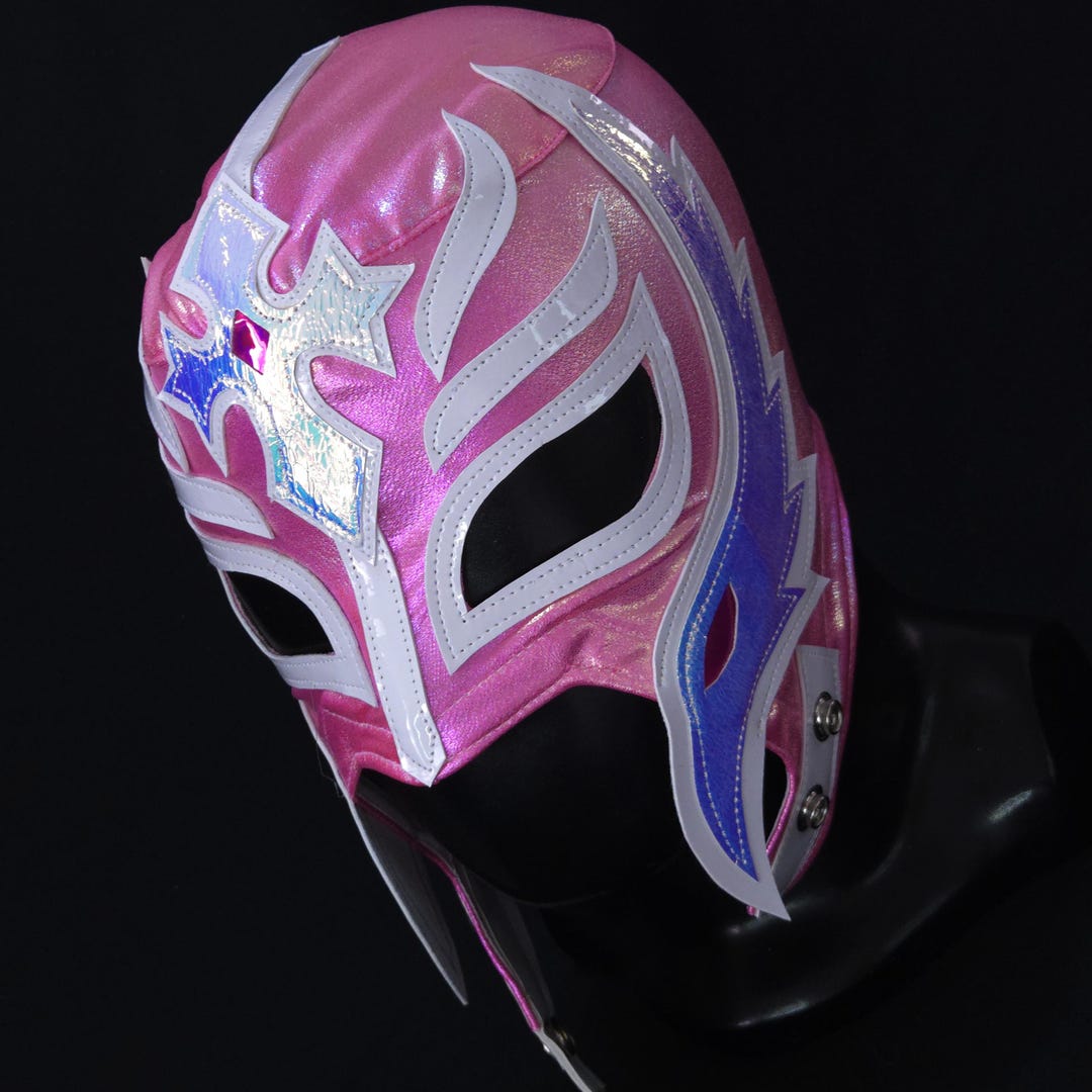 PINK KING MASK Wrestling Mask Luchador Costume Wrestler Lucha Libre ...