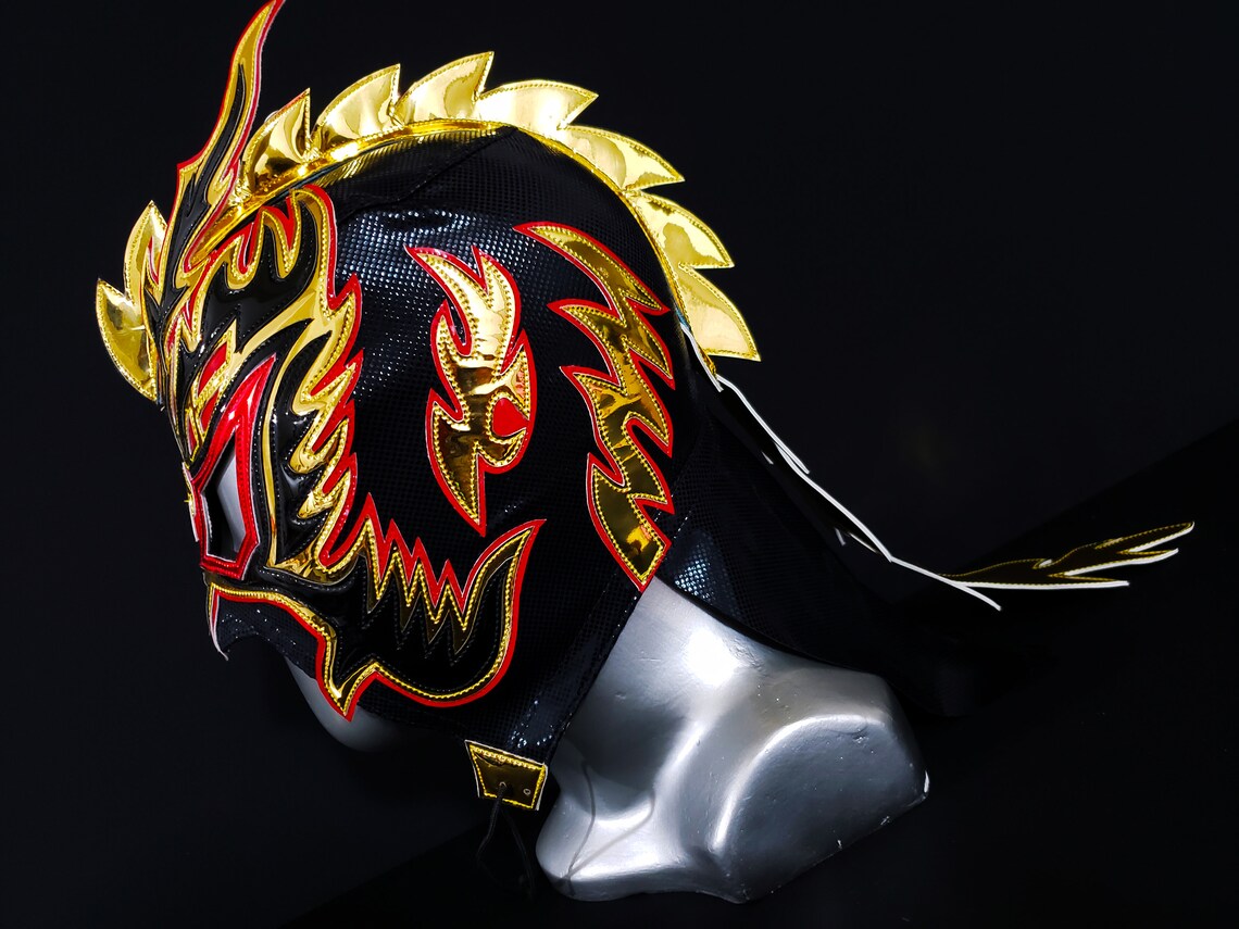 Ultimo Dragon Wrestling Mask Luchador Costume Wrestler Lucha | Etsy