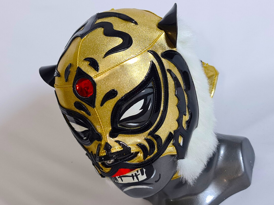 TIGER Wrestling Mask Luchador Costume Wrestler Lucha Libre Mexican Mask ...