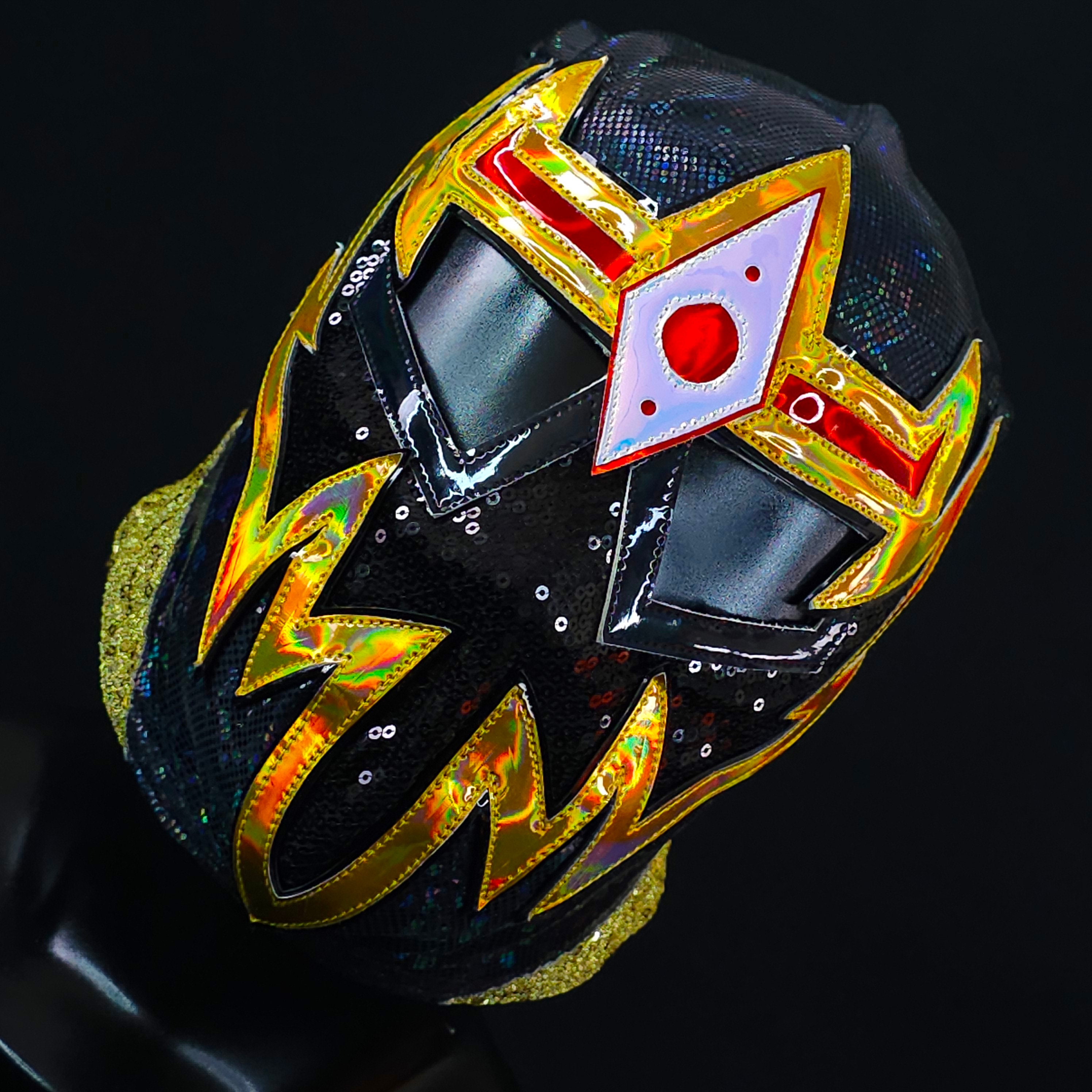 Hand Made NINJA MASK Wrestling Mask Luchador Costume Wrestler Lucha ...