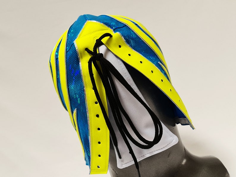 THUNDER Mask Wrestling Mask Luchador Costume Wrestler Lucha | Etsy