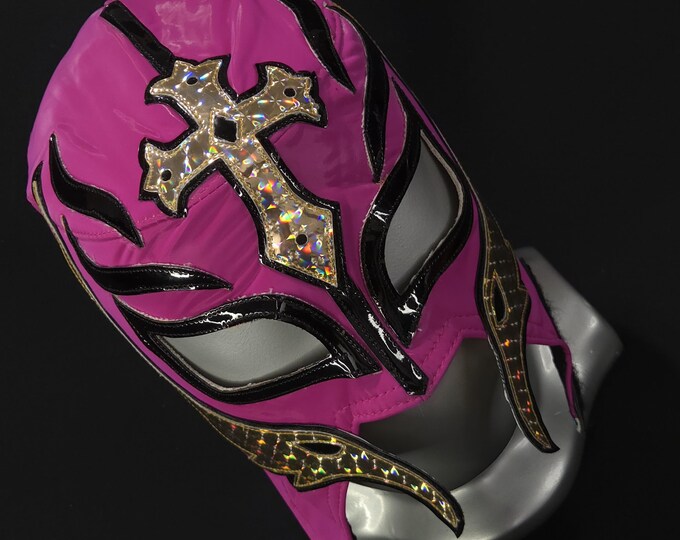 PINK Wrestling Mask Luchador Costume Wrestler Lucha Libre Mexican Mask ...