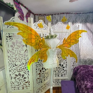 MADE TO ORDER Golden Leafy Maple Fae Fairy Wings - Etsy