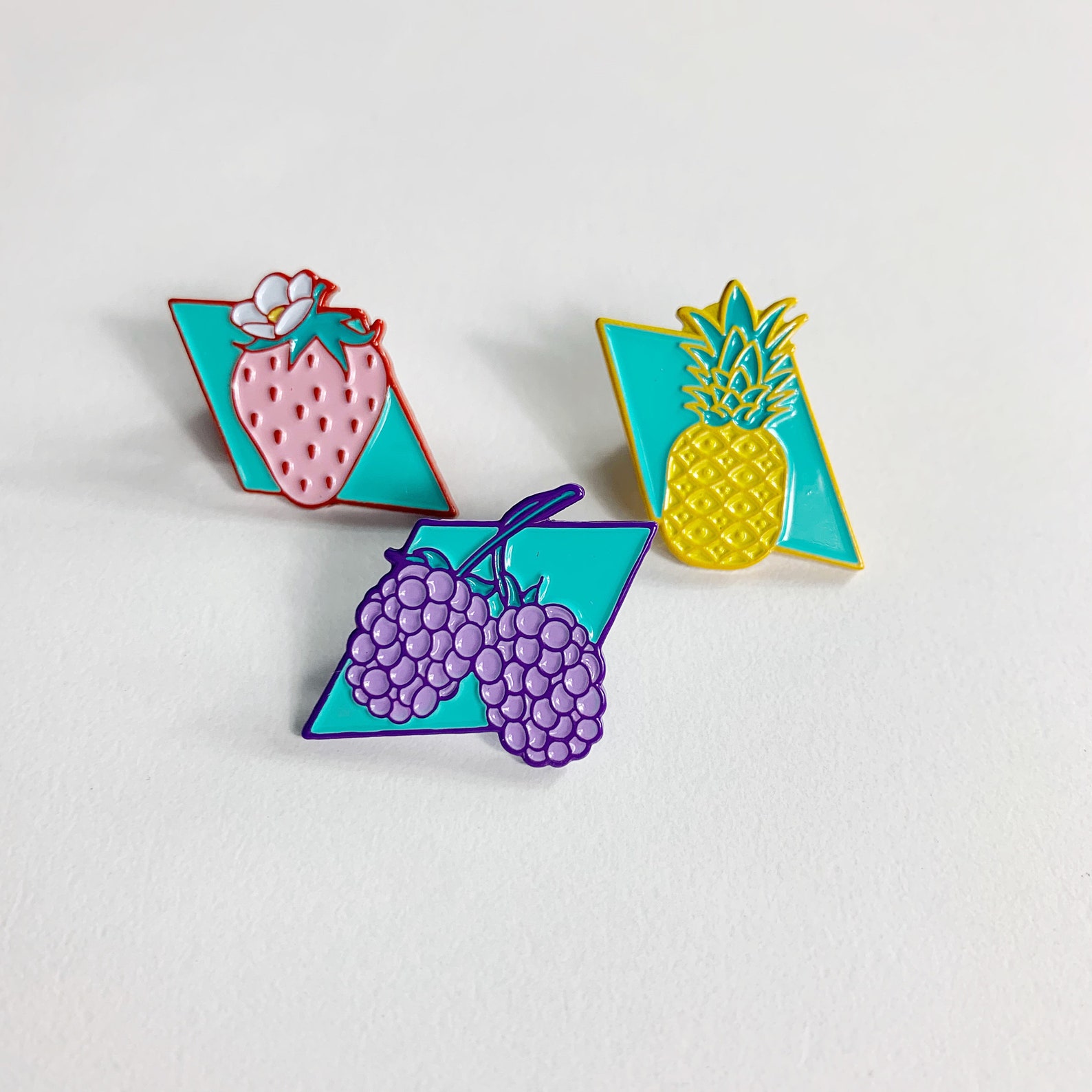 Pineapple Enamel Pin 80's Enamel Pin Gift for Her - Etsy