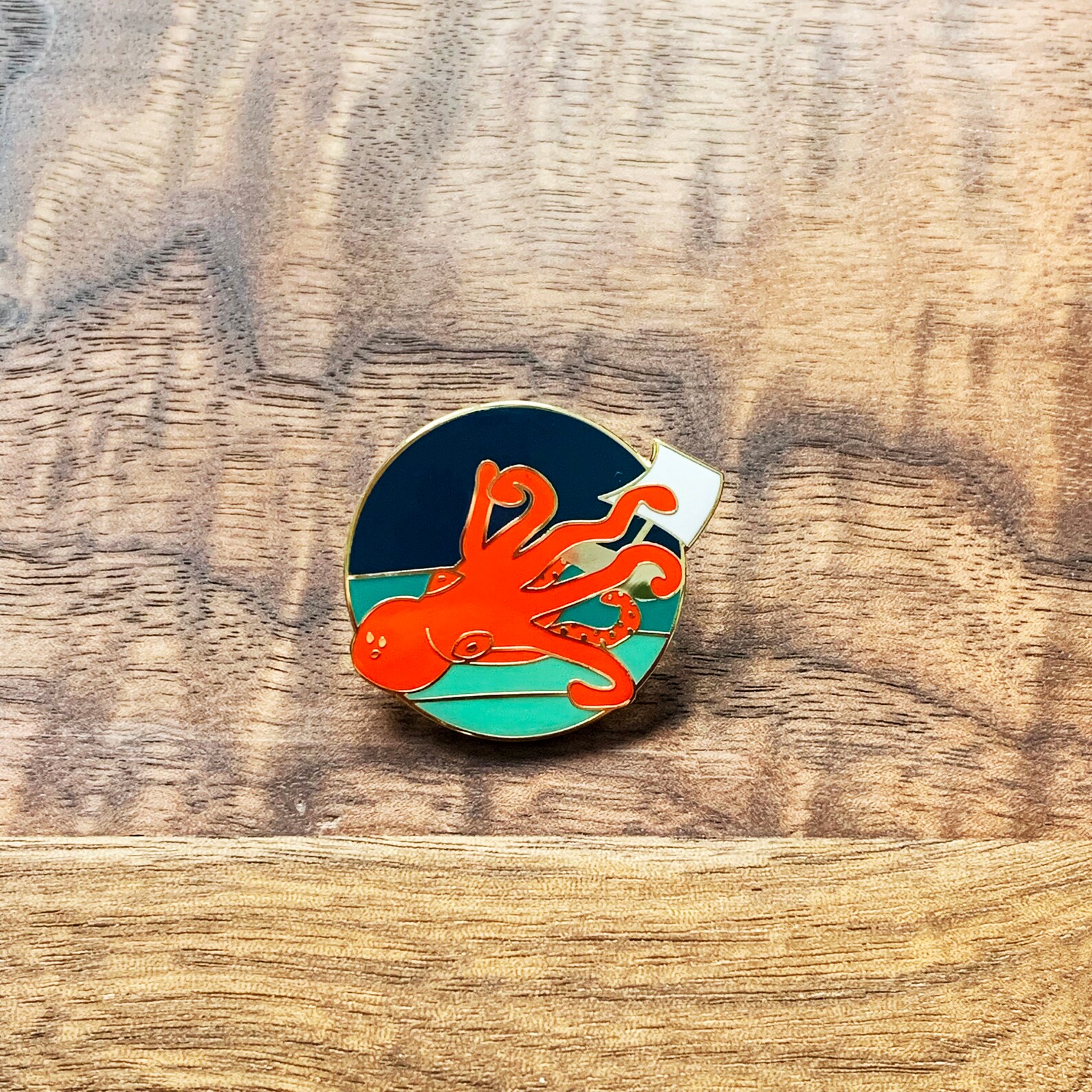 Kraken Enamel Pin Believers Club Octopus Pin Mythical Pin | Etsy