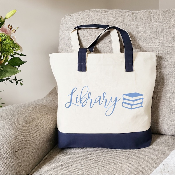 Library Tote Bag - Etsy
