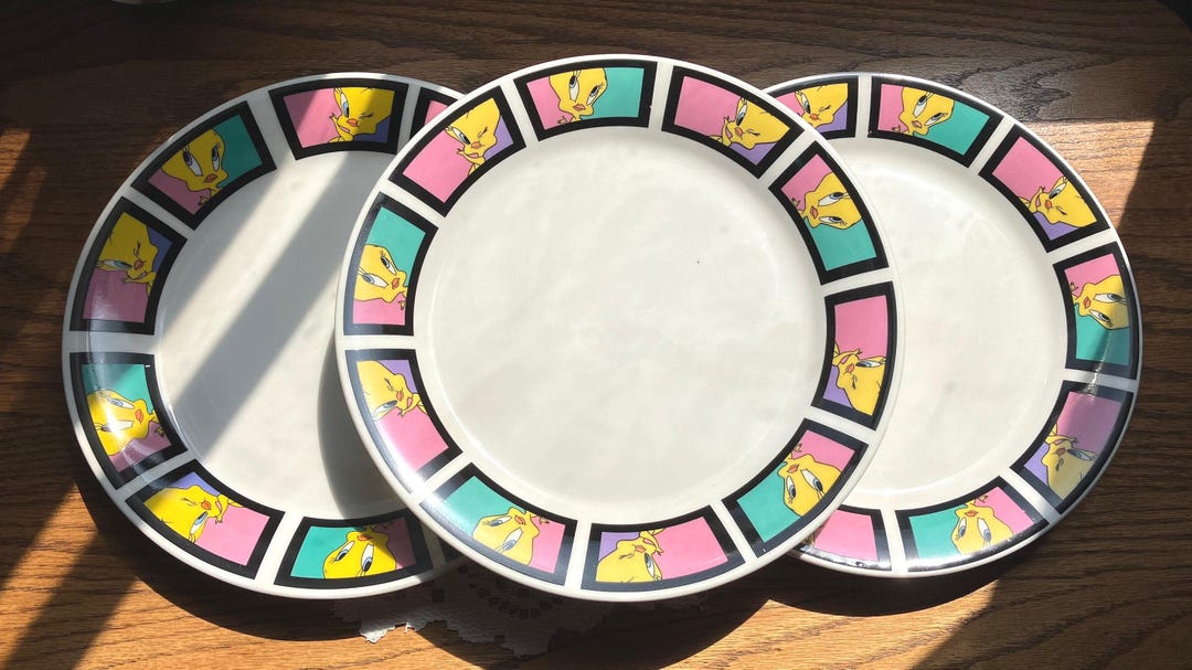 Tweety Bird Looney Tunes 9.75" Dinner Plates Gibson Set of 3 - Etsy