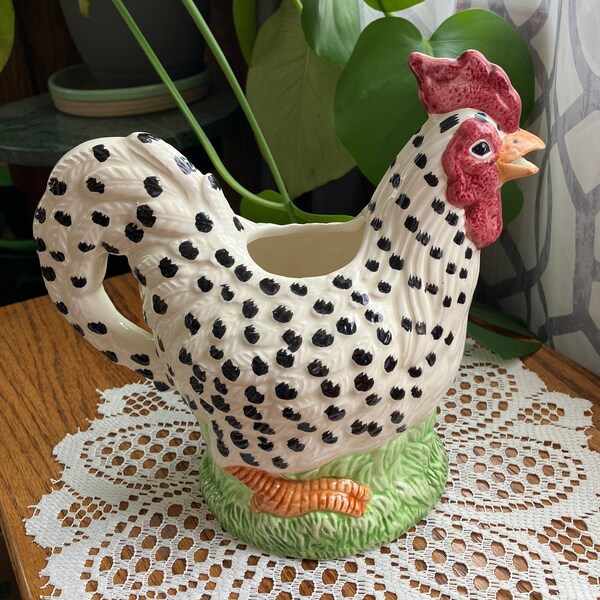 Rooster Pitcher - Etsy