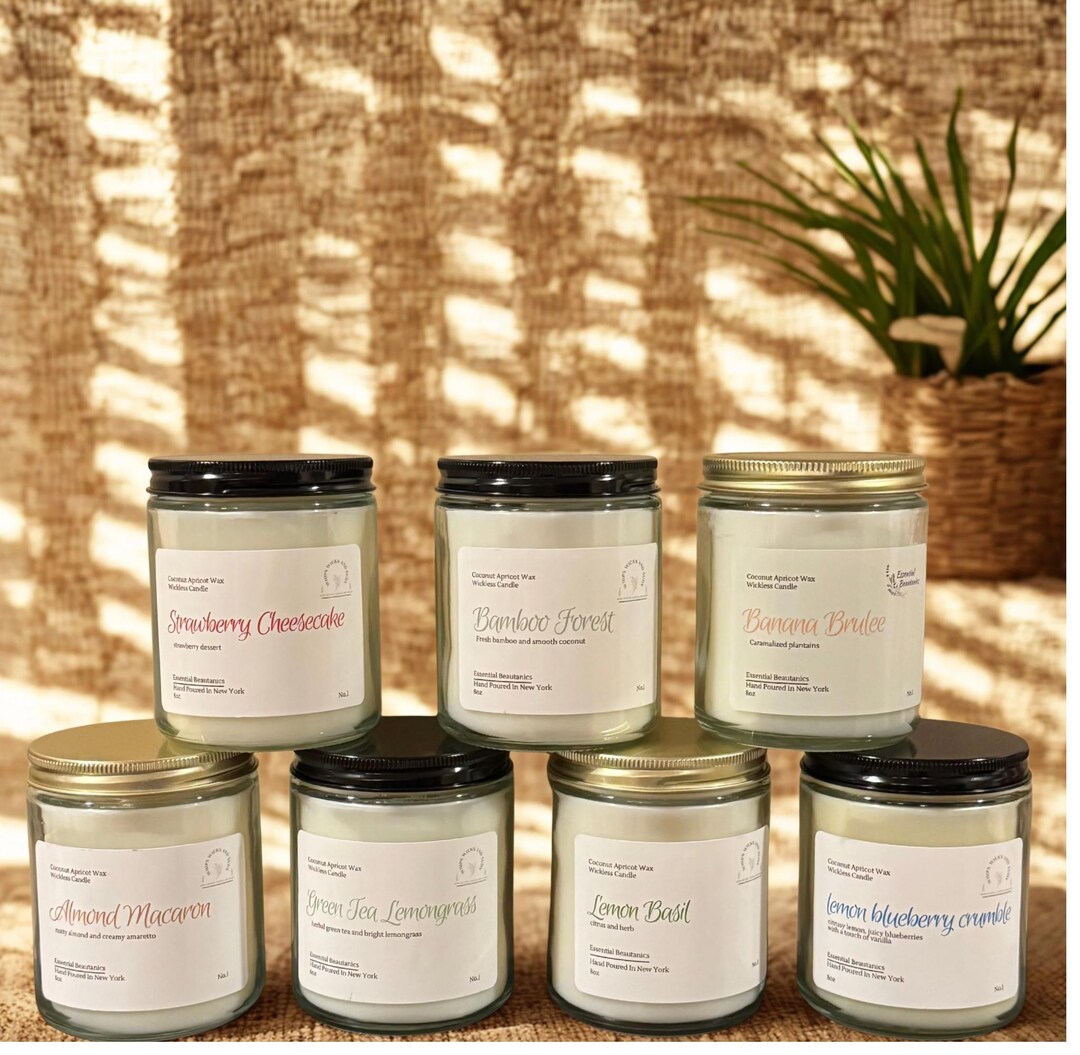 Wickless Candles Coconut Apricot Wax Candle Lamp Candles Scent Choice ...