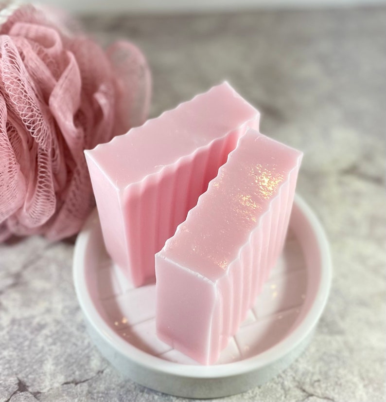 Rose Soap Goats Milk Soap Rose Scented Bar Soap Handmade Etsy