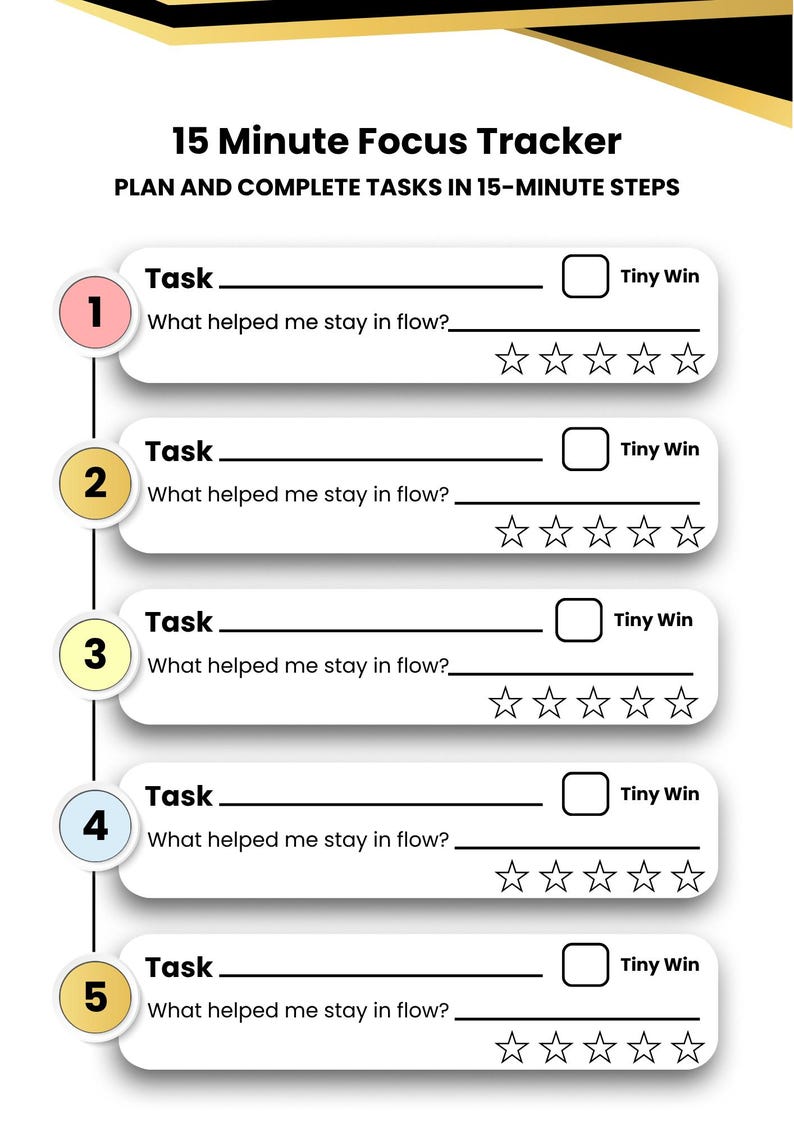 The Focus Flow Starter System - Etsy