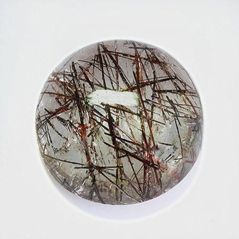 Silver Rutilated Black Quartz Quartz Earrings Silver | Etsy