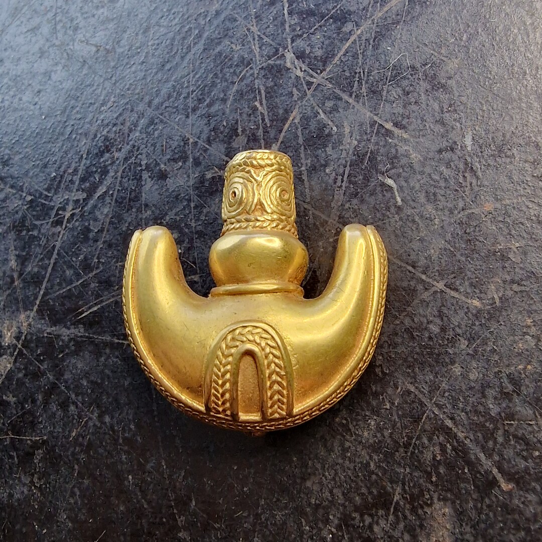 Rare L.A CANO Brooch Gold-plated Museum Replica 24 Carat Gold-plated ...