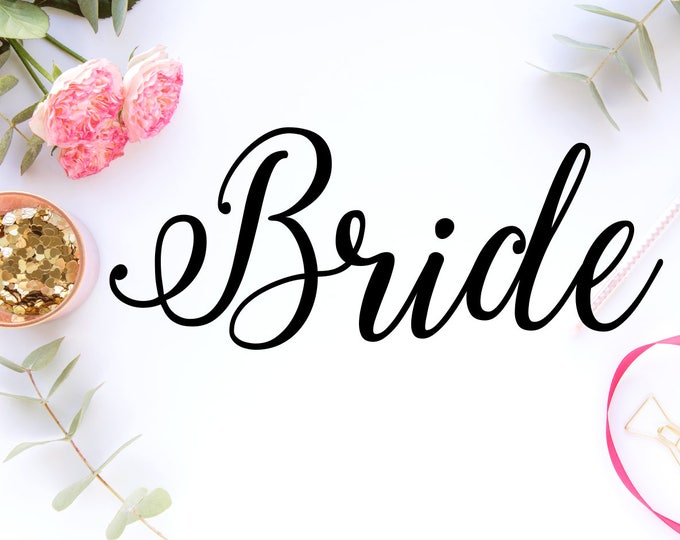 Bride SVG - Bride DXF - Bride PNG - Bride - Bride Cursive - Bride Font ...
