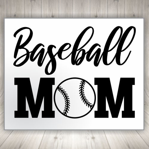 Baseball Mom PNG Baseball Mom SVG Baseball Mom DXF | Etsy