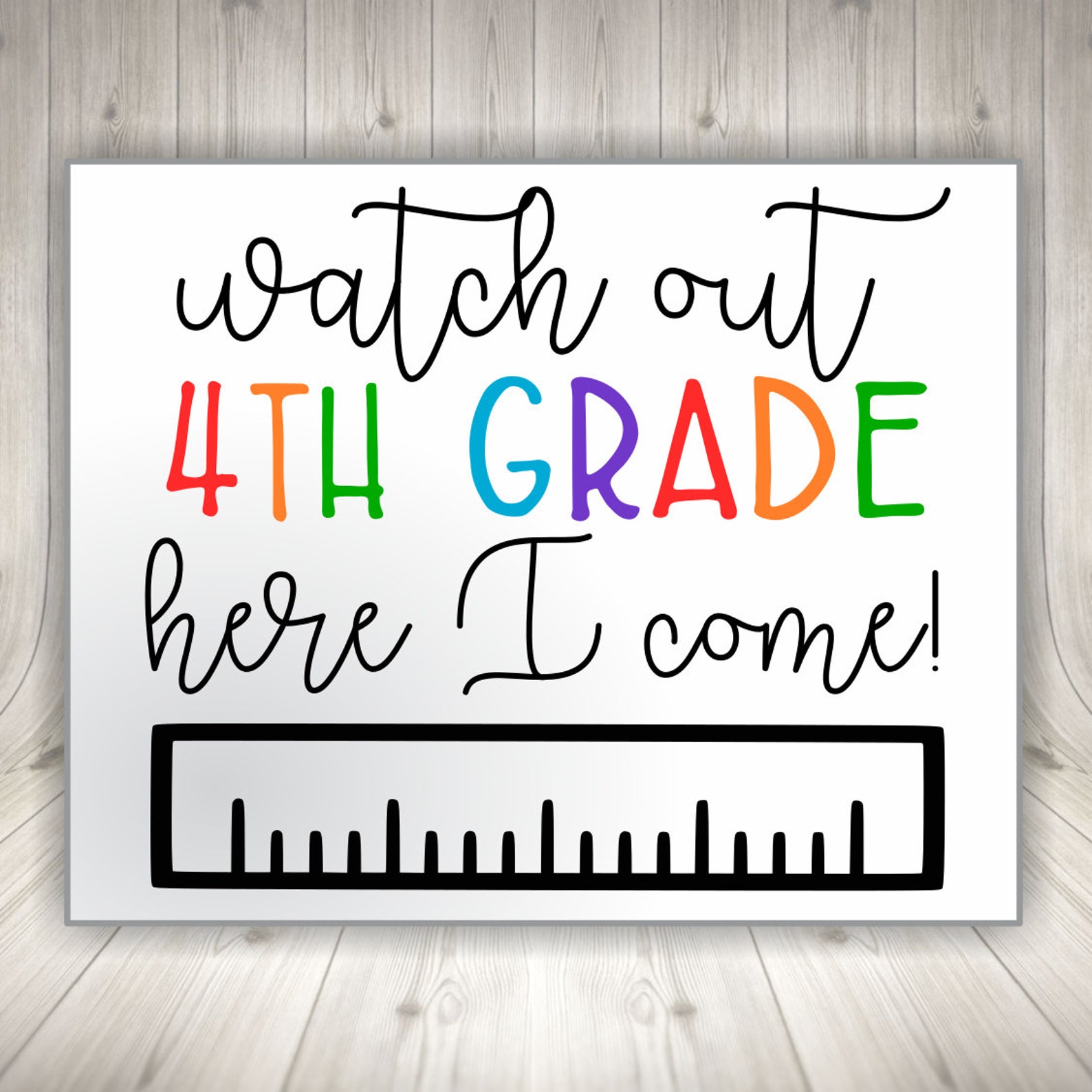 Watch Out 4th Grade Here I Come Svg Png Dxf 4th Grade Svg | Etsy
