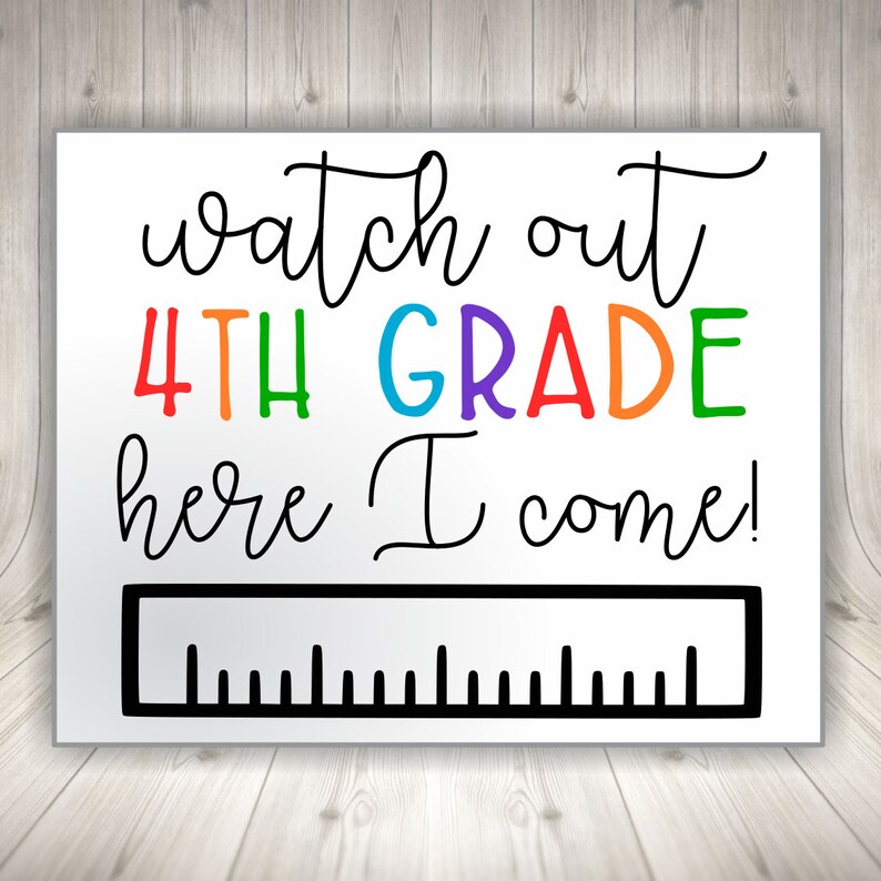 Watch Out 4th Grade Here I Come Svg Png Dxf 4th Grade Svg 4th Grade Png ...