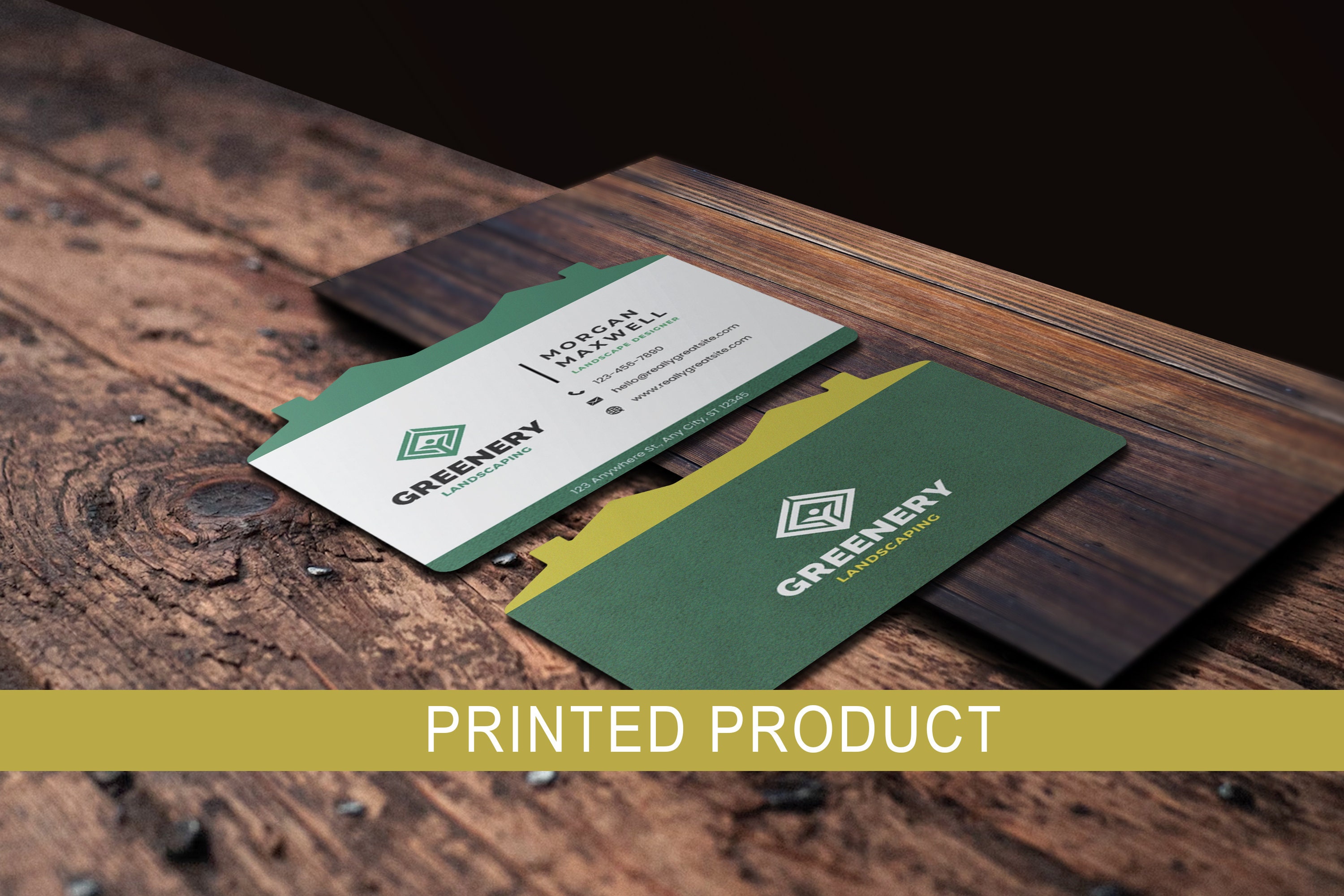 House Shaped Business Card - General Contractor, Landscaping, Building ...