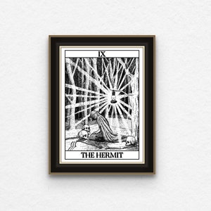 The Hermit Tarot Art Print - Etsy