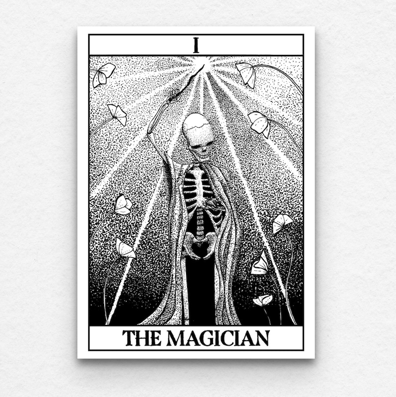 The Magician Tarot Art Print - Etsy