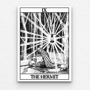 The Hermit Tarot Art Print - Etsy