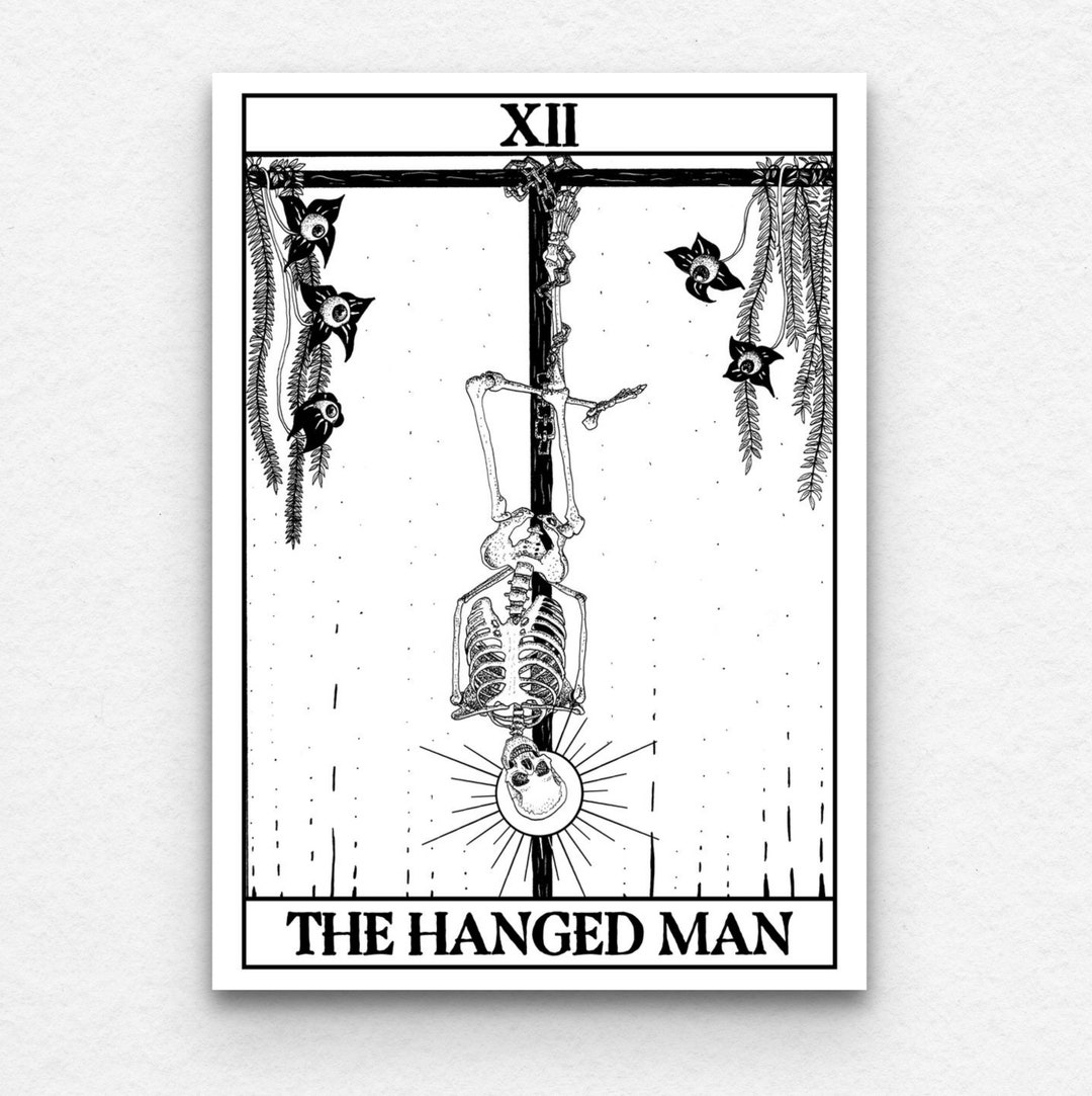 The Hanged Man Tarot Art Print - Etsy