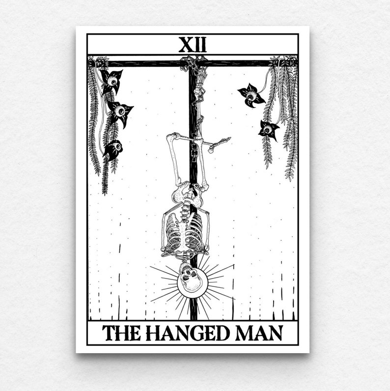 The Hanged Man Tarot Art Print - Etsy