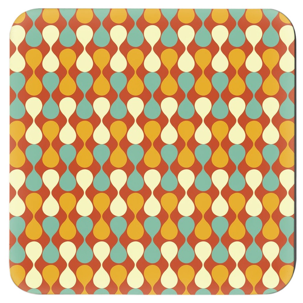 Mid Century Modern Retro Funky 50'S Style Print Drink - Etsy
