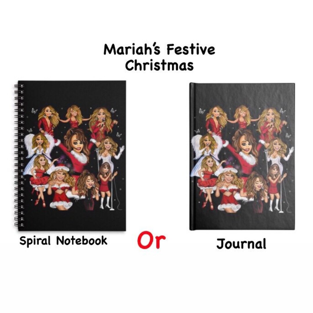 Mariah Carey’s Festive Christmas Inspired Journal or Spiral Notebook - Etsy