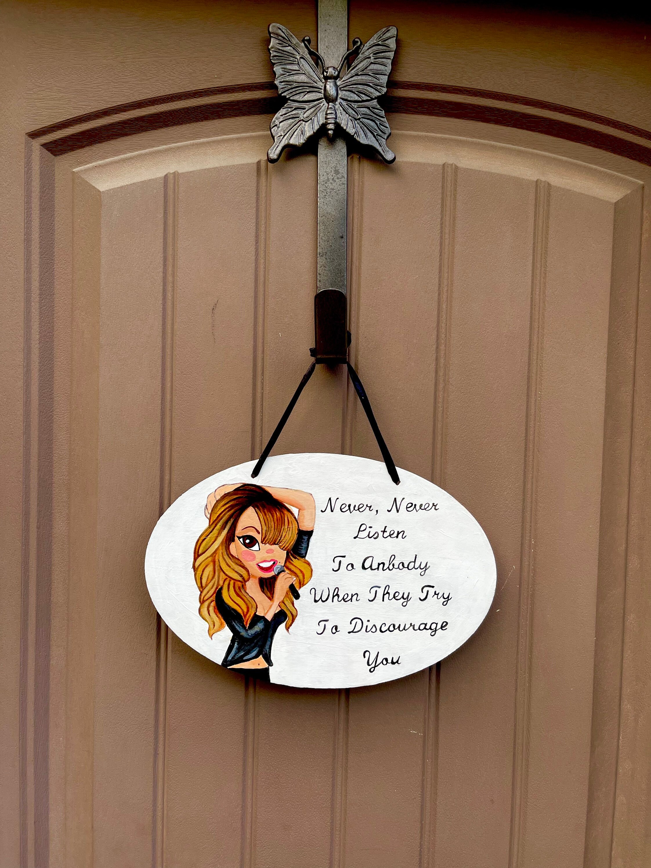 Mariah Carey Inspired Door/or Wall Hanging Sign | Etsy