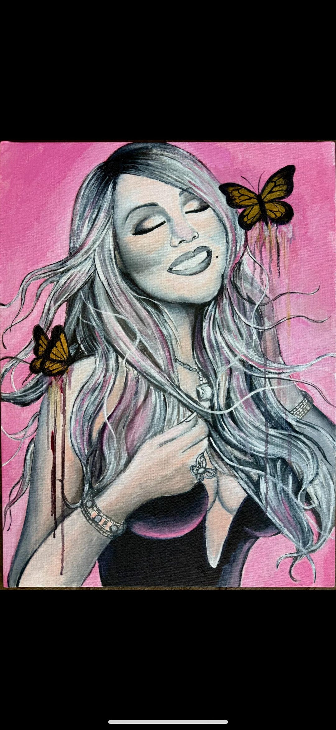 Mariah Carey Here for It All Inspired Abstract Painting - Etsy