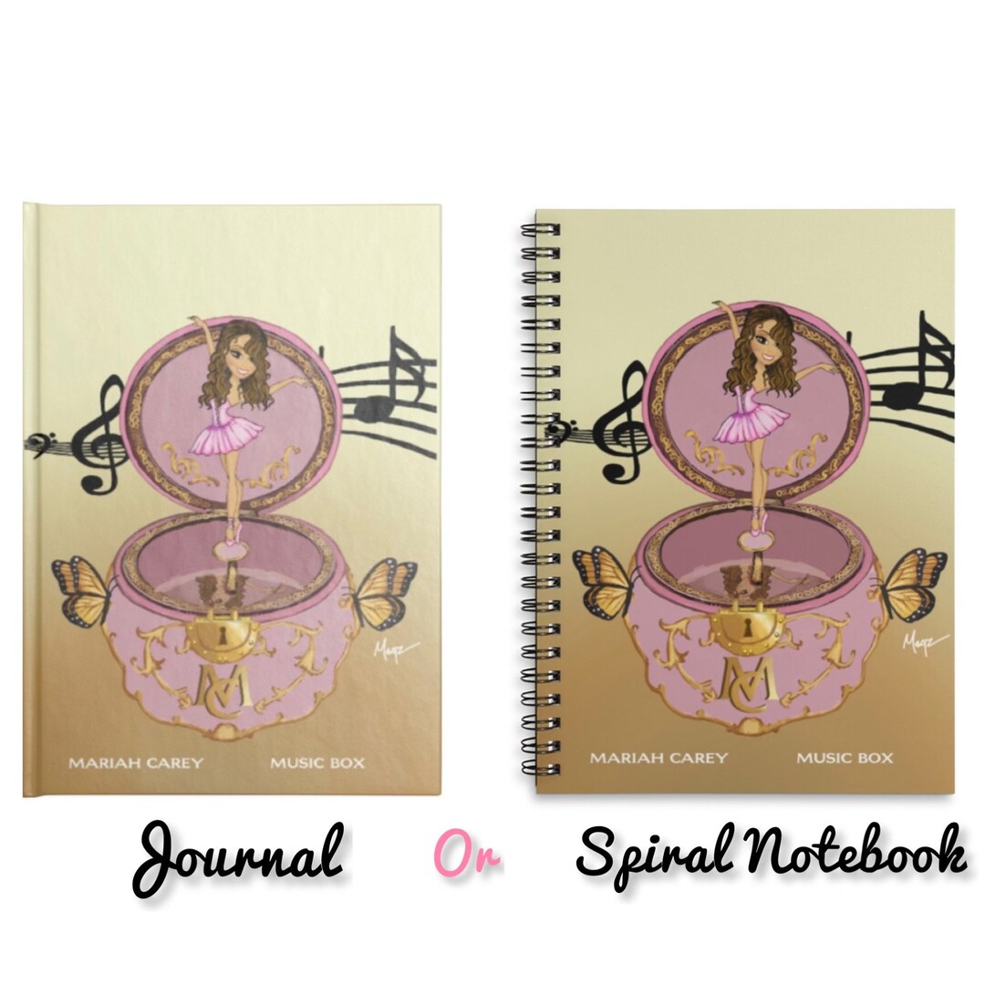 Mariah Carey Music Box Inspired Journal or Spiral Notebook - Etsy