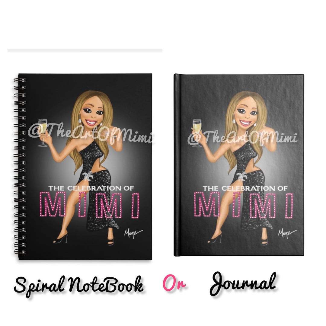 Mariah Carey the Celebration of Mimi Inspired Spiral Notebook or ...