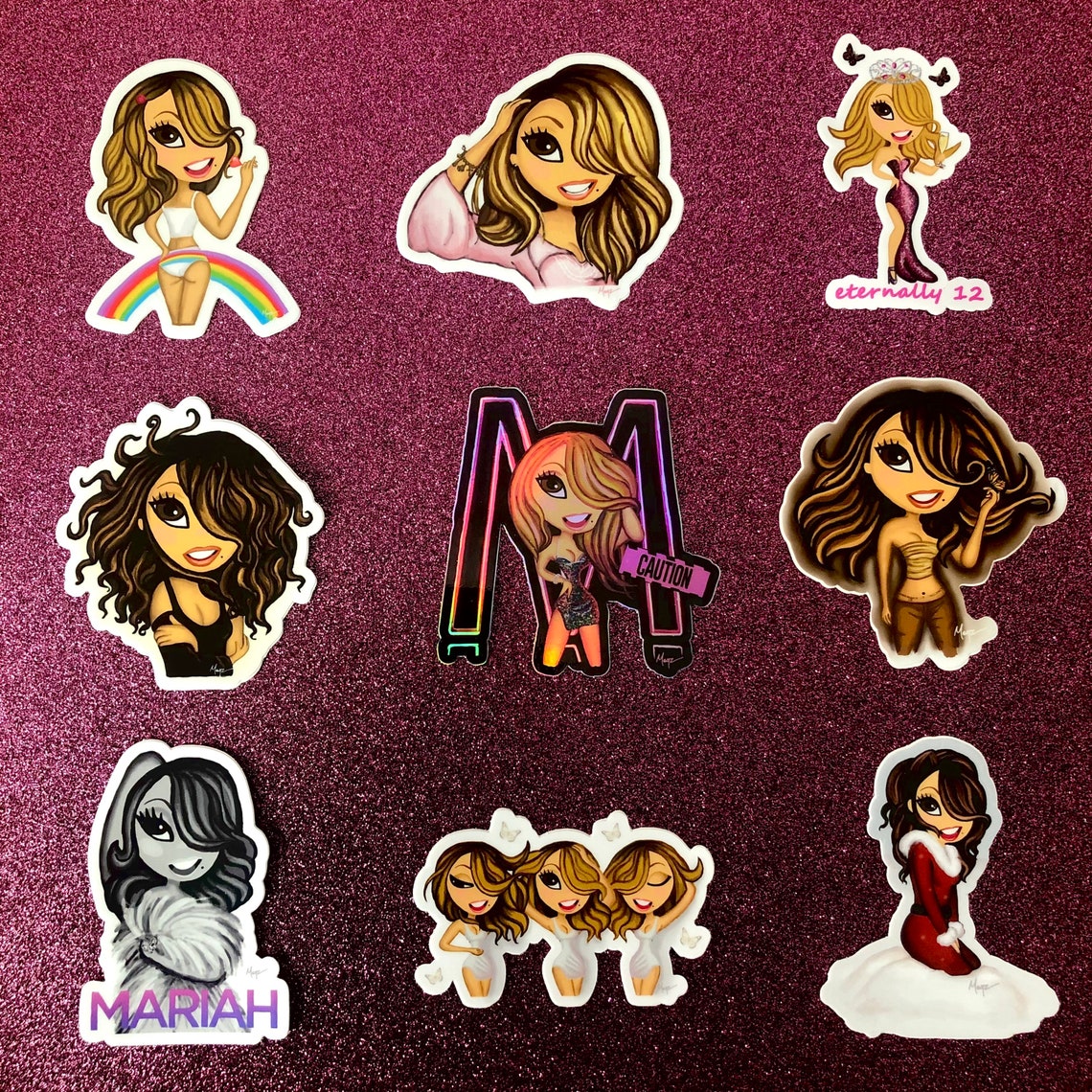 Mariah Carey die-cut 3 Stickers | Etsy
