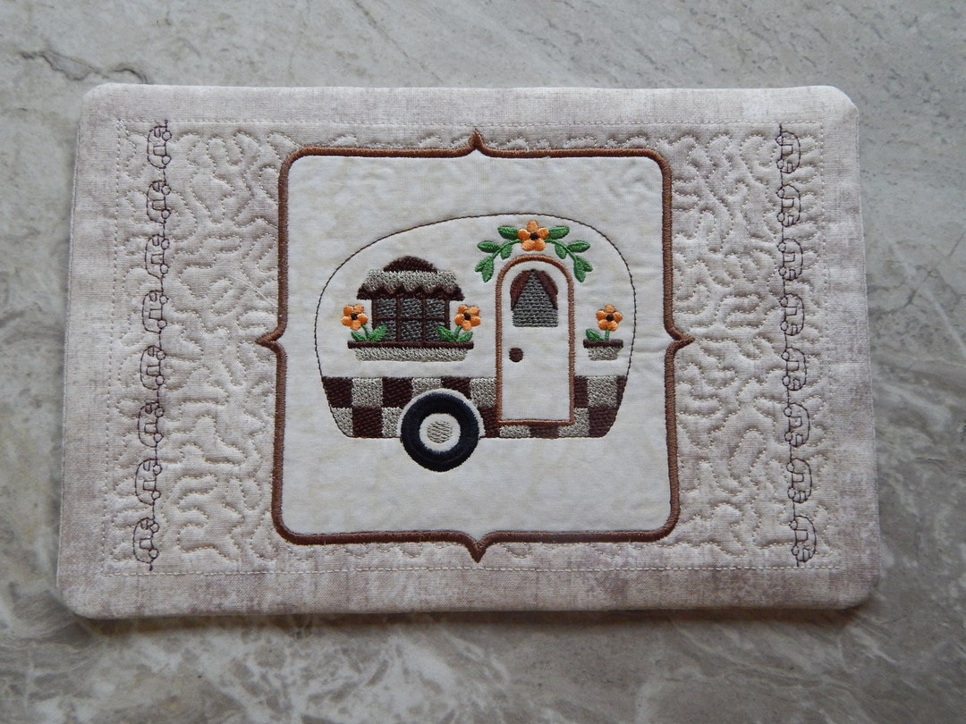 Camper Mug Rug Camping Mug Rug Motorhome Decor Camping - Etsy