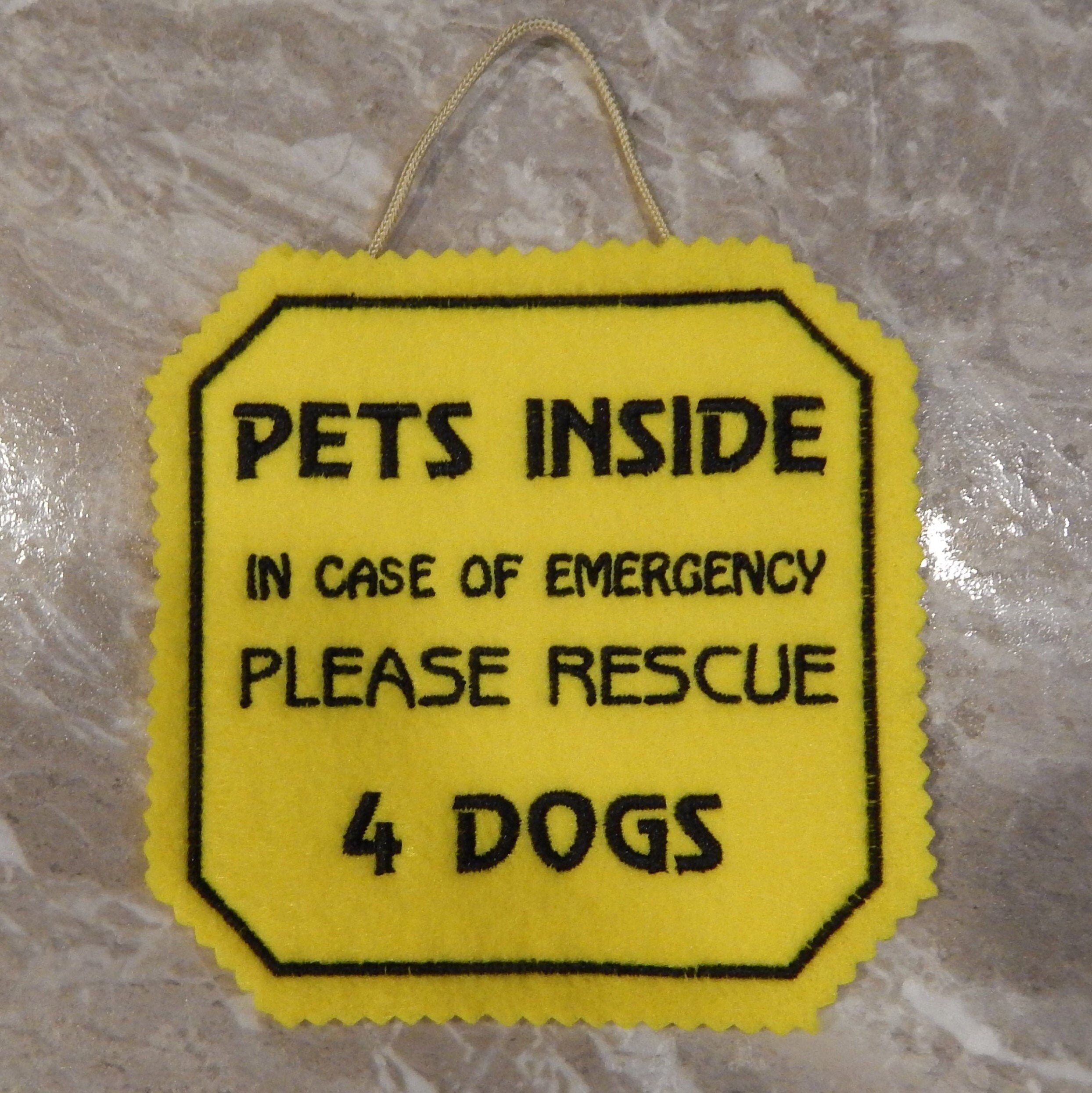 RV Pet Rescue Sign Rescue Pet Pet Rescue Pet Saver Sign | Etsy