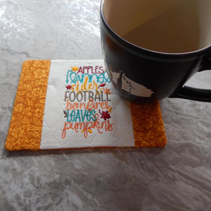 Fall Mug Rug - Etsy