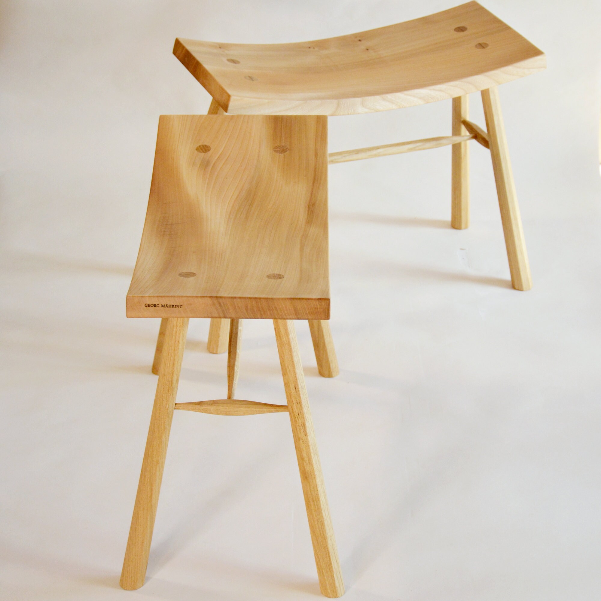Steambent Solid Wood Designer Stools - Etsy