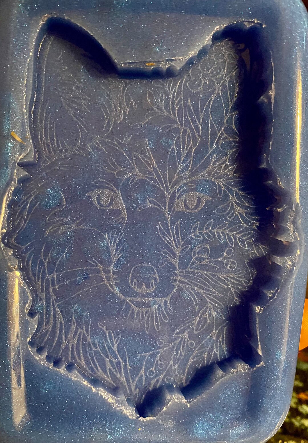 3 Inch Half Flowered Fox Face Mold - Etsy
