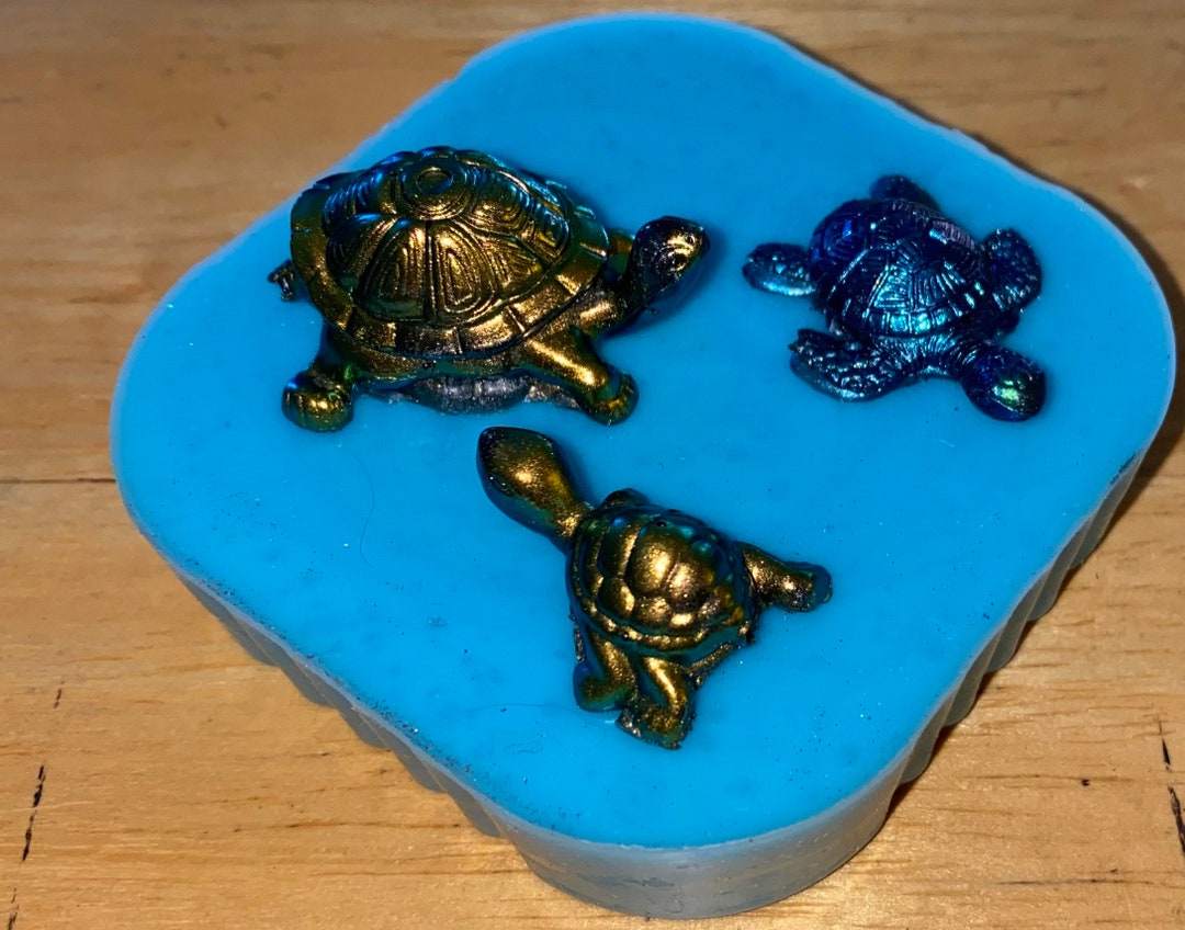 3 Pice Turtle Mold 1 Inch Turtle and 2 -1/2 Turtles Extra Cute - Etsy