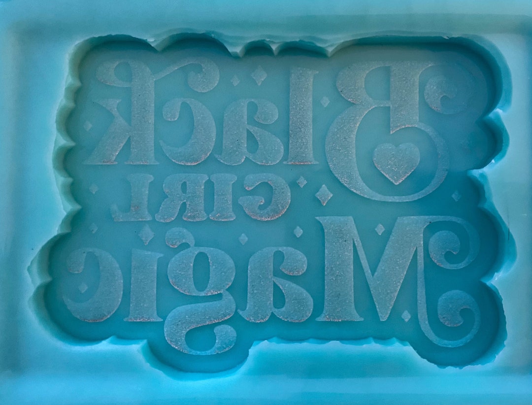 3 1/2 Inch by 4 Inch Black Girl Magic Mold - Etsy