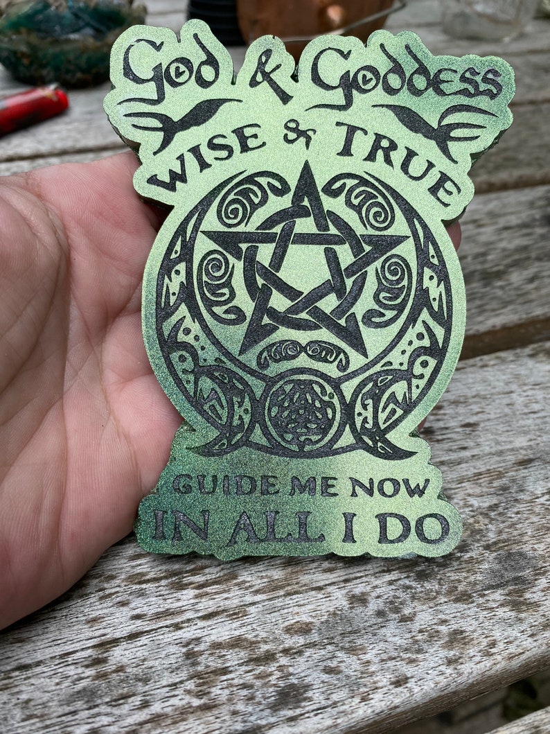 God and goddesses wise and true guide me now in all I do mold | Etsy
