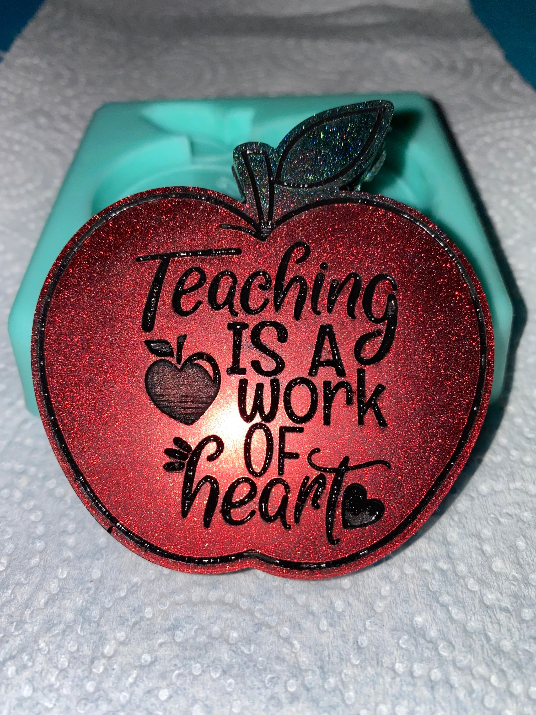 Teacher Apple Mold Teaching is a Work of Heart | Etsy