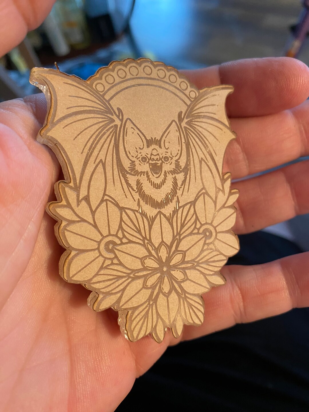 3 Inch Detailed Flowered Bat Mold - Etsy