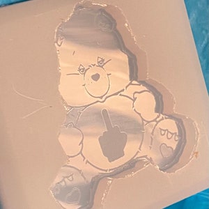 3 Inch Don’t Care Middle Finger Bear - Etsy